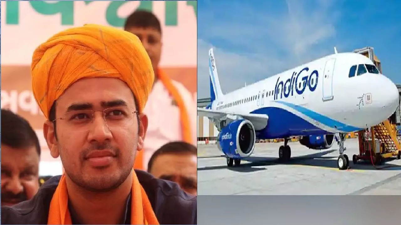 BJP MP Tejasvi Surya 'opened' emergency exit of IndiGo flight causing two-hour delay | India ...