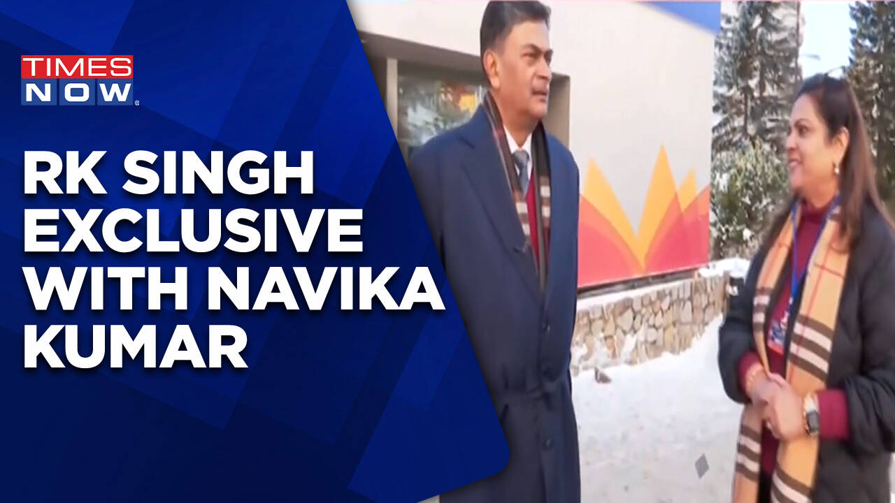 Union Minister RK Singh Speaks Exclusively With Navika Kumar Ahead Of WOF In Switzerland | Times Now