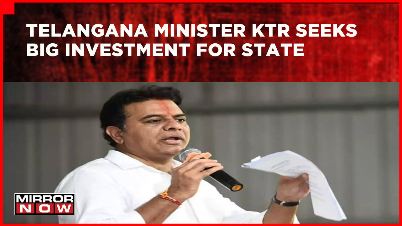Telangana Minister K.T. Rama Rao At Davos : '47 Billion Dollar ...