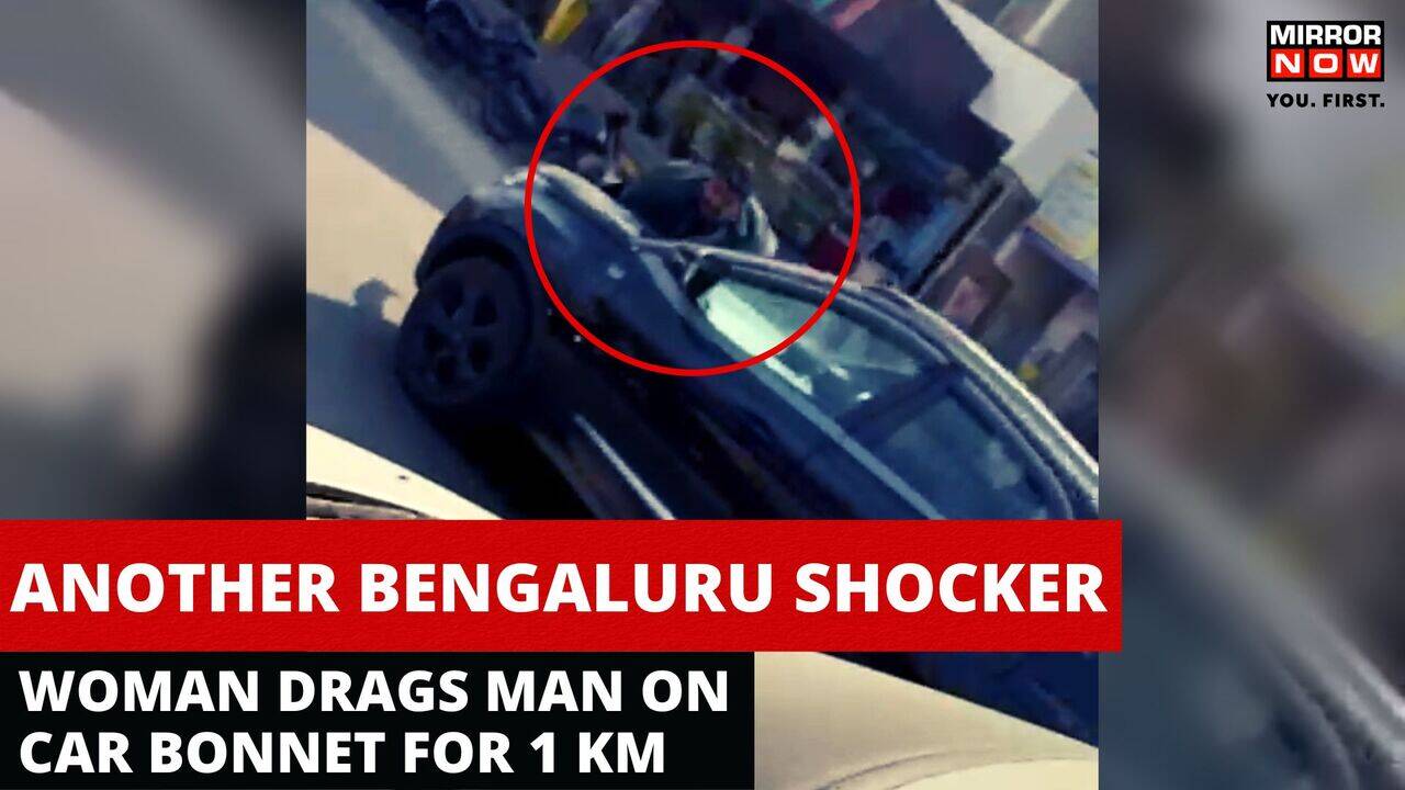 Bengaluru Shocker | After Accident, Woman Drives On While Man Hangs On Bonnet | Road Rage ...