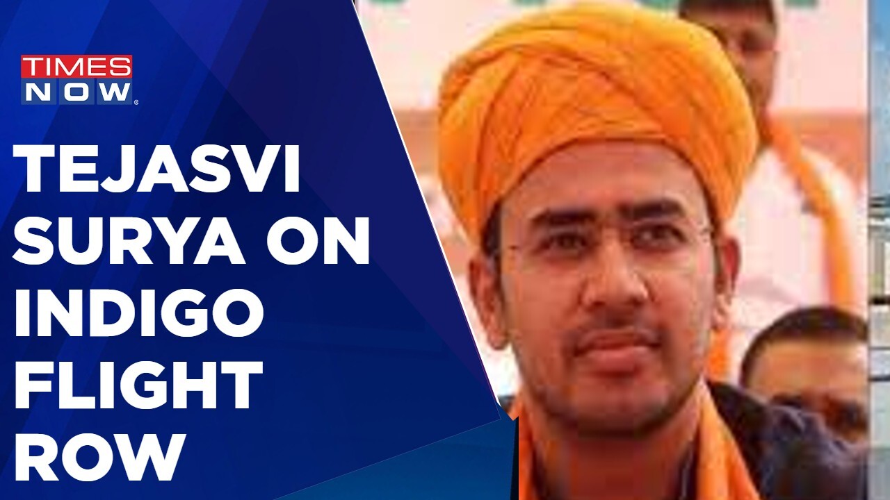 BJP MLA Tejasvi Surya First Reaction After He Accidently Opens The Emergency Exit On Indigo ...