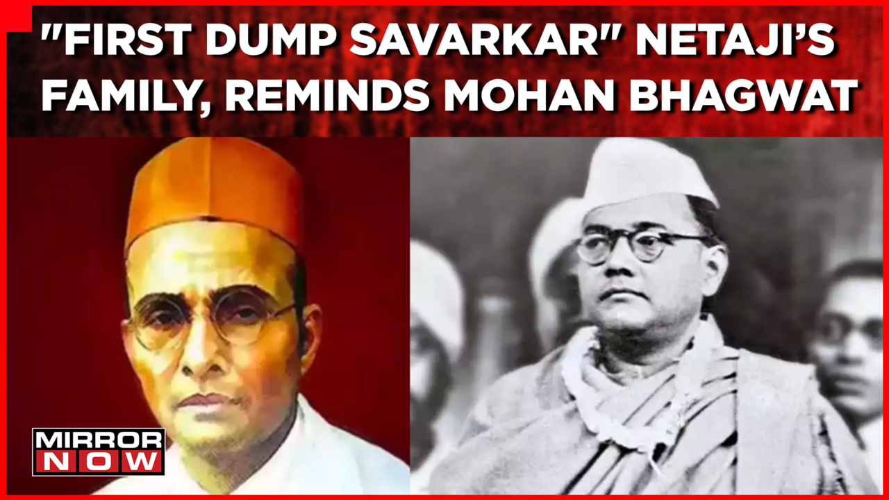 RSS Chief Mohan Bhagwat Tributes Subhash Chandra Bose With 'Netaji Loho ...