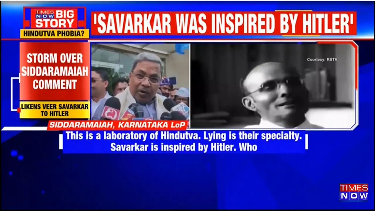 Savarkar was inspired by Hitler's ideology, gave birth to Hindutva ...