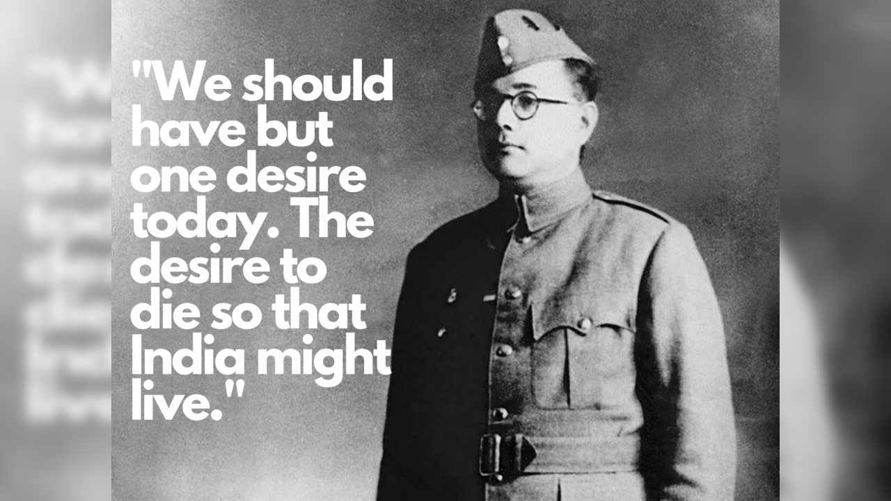 Netaji birthday | Subhas Chandra Bose Jayanti 2023: 11 inspiring quotes ...
