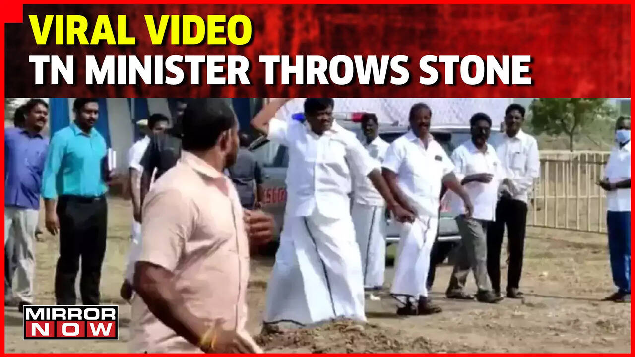 DMK Minister Throws Stone At Party Worker, Video Goes Viral On Social ...