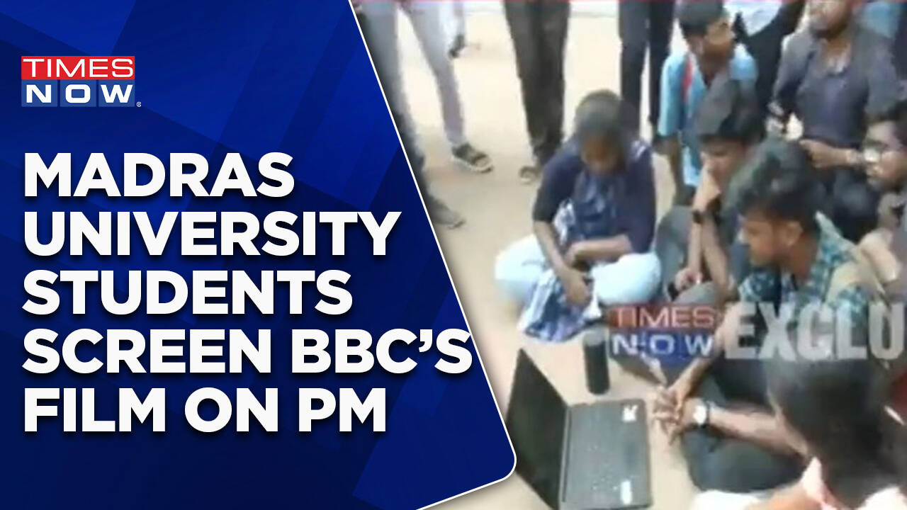 Madras University Students Defy Ban On BBC Documentary On PM Modi ...