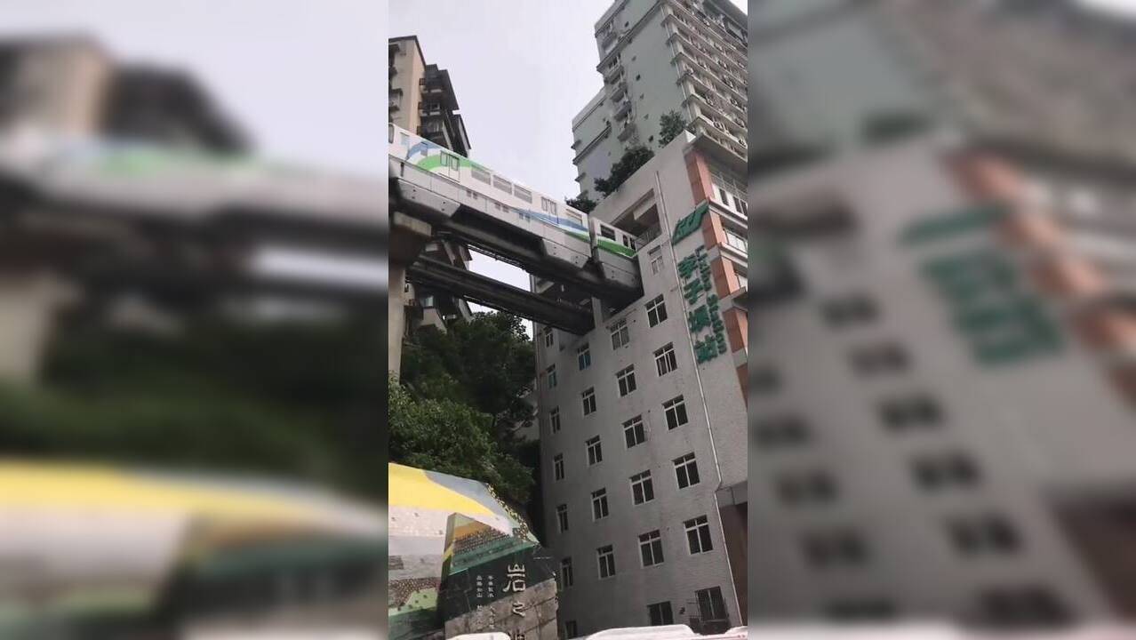 Viral video: Did you know this train passes through a residential ...