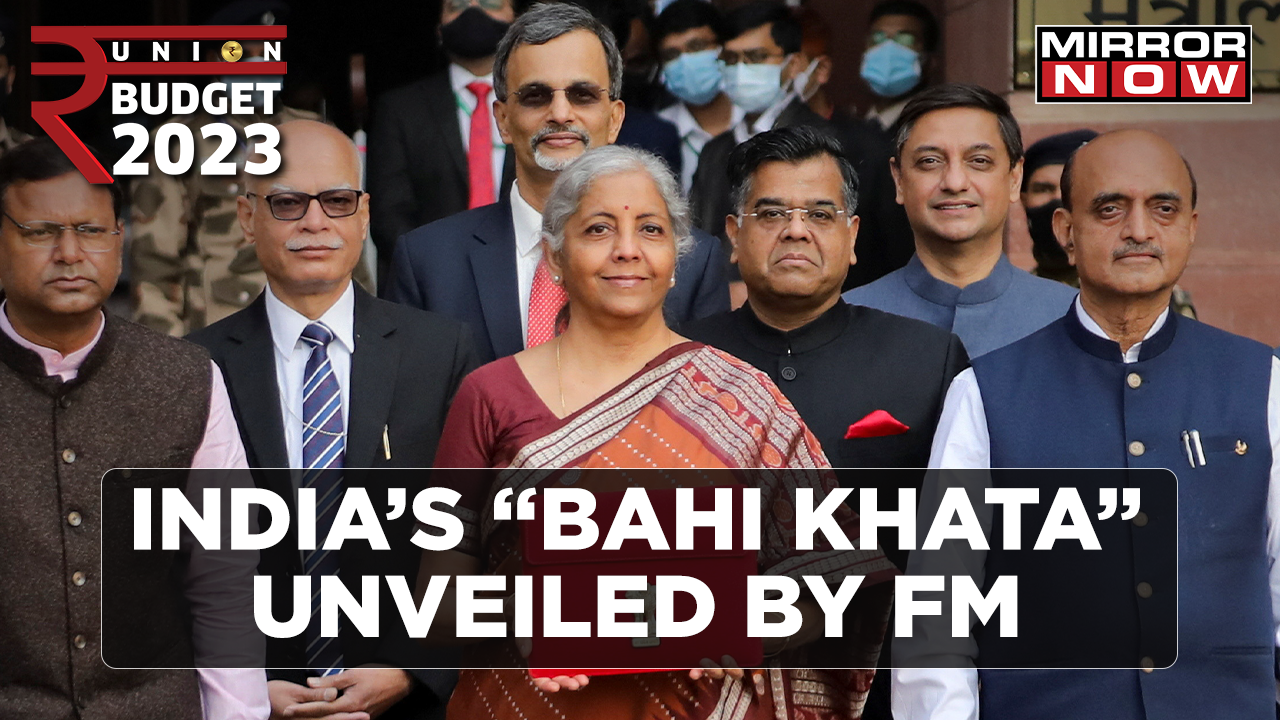 FM Nirmala Sitharaman Unveils the India's 'Bahi Khata',First 'Amrit Kaal' Budget Under Modi Govt ...
