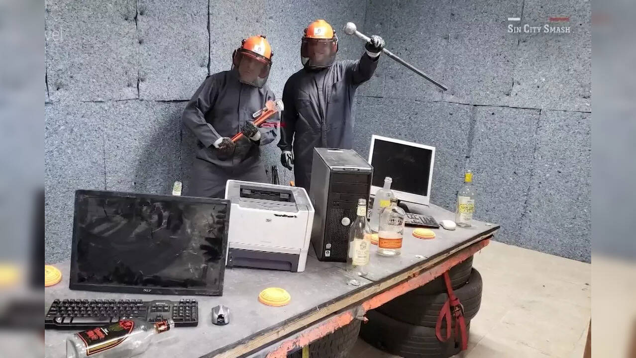Bengaluru's first rage room; blow off steam by breaking things ...