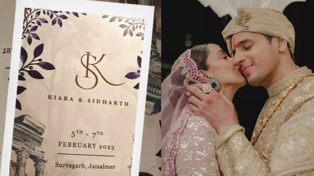 Newlywed Kiara Advani, Sidharth Malhotra's simple yet elegant wedding invitation card goes VIRAL ...