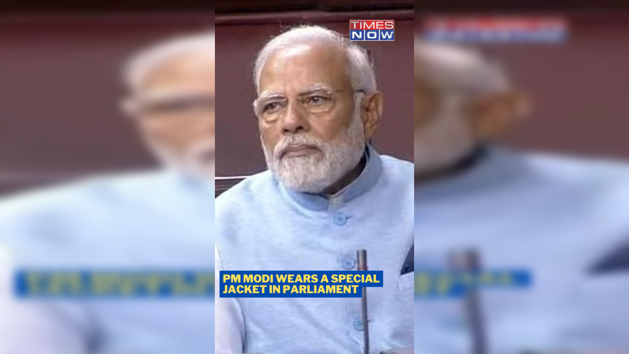 PM Modi Wears A Special Jacket In Lok Sabha Made Of Plastic Bottles ...