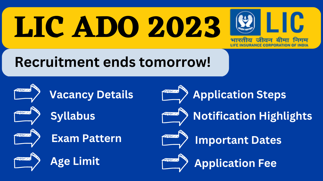 Hurry Up! LIC ADO Recruitment for 9394 posts ends tomorrow, apply ...