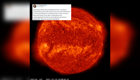 'Talk about Polar Vortex': A huge chunk of the sun has broken off and ...