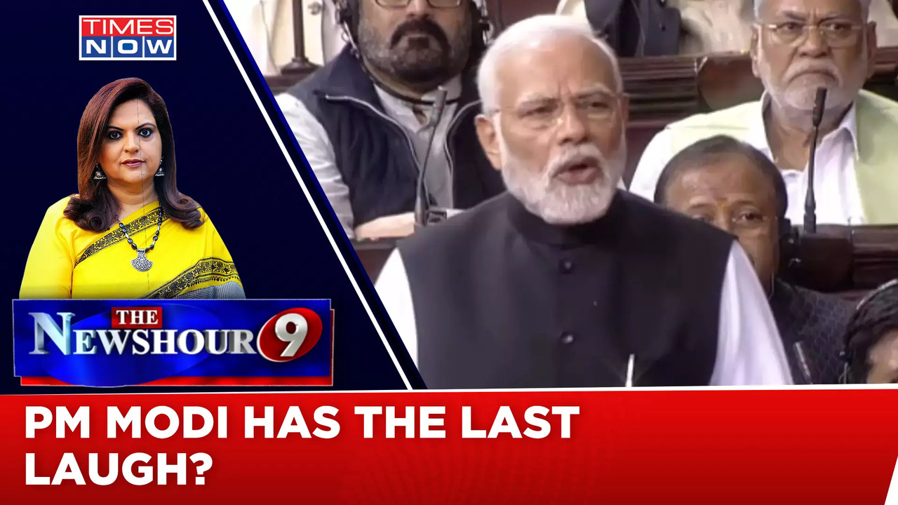 PM Modi's Parliament Attack On Rahul & Company, PM Has The Last Laugh ...