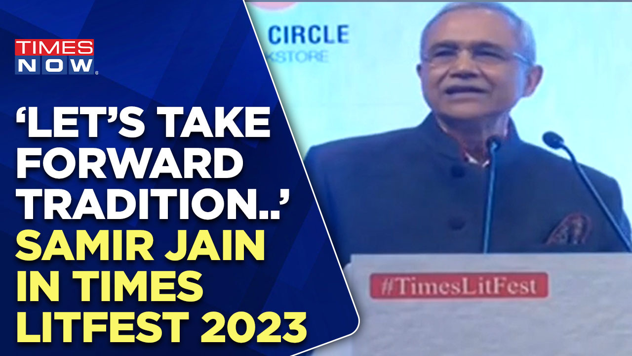 Times Litfest 2023 | Samir Jain Recites Kabir In His Speech At Litfest ...
