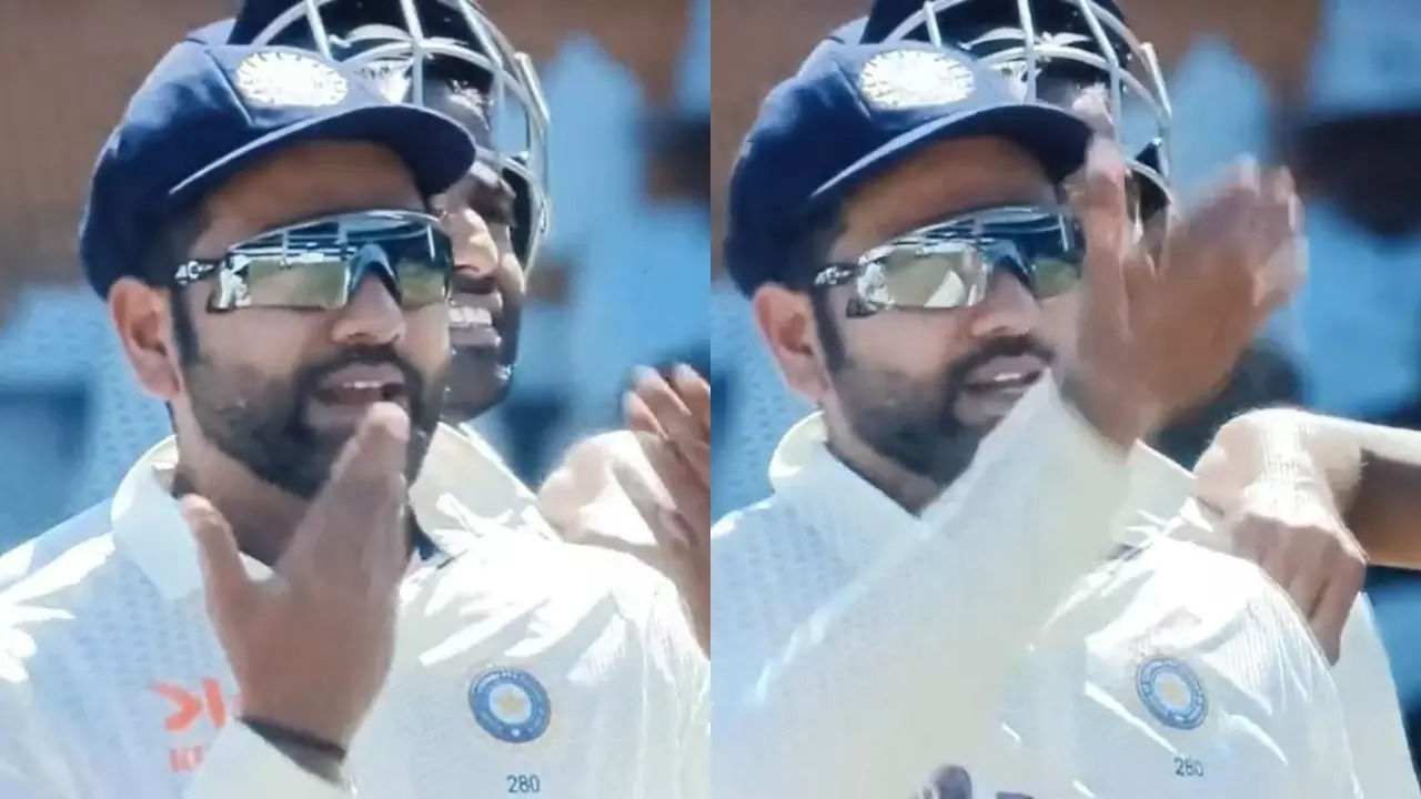 'Mera ko kya dikha raha': Rohit Sharma left bemused as big screen shows ...