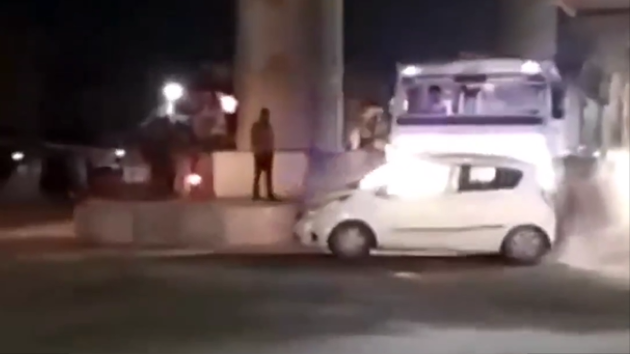 [Shocking] Drunk truck driver drags car for 3 km after fight with ...