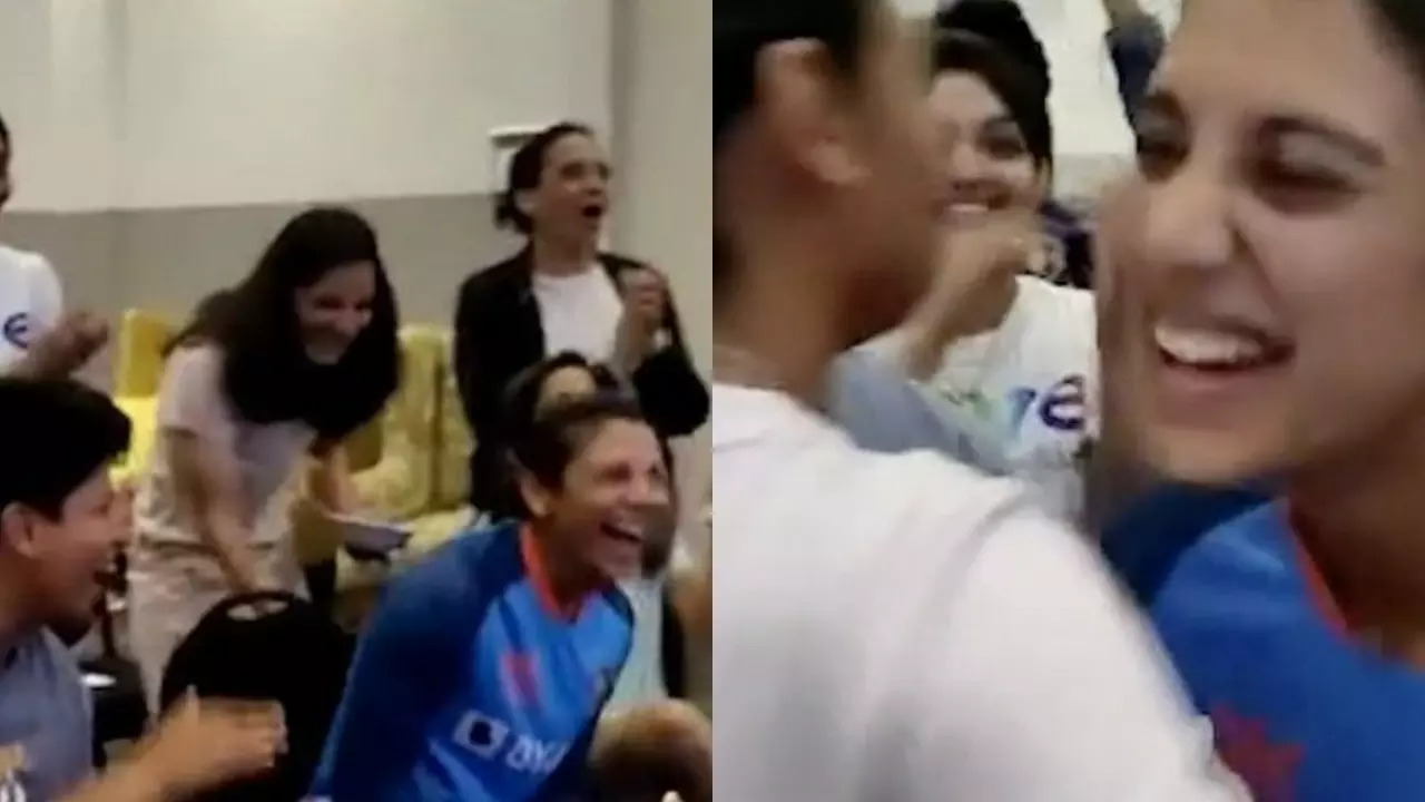 Heartwarming! Indian players erupt with joy after RCB buy Smriti Mandhana for whopping Rs 3.4 ...