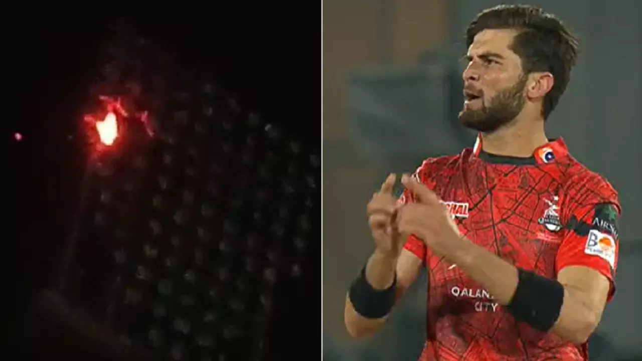 WATCH: Floodlight tower catches fire due to fireworks during opening ...