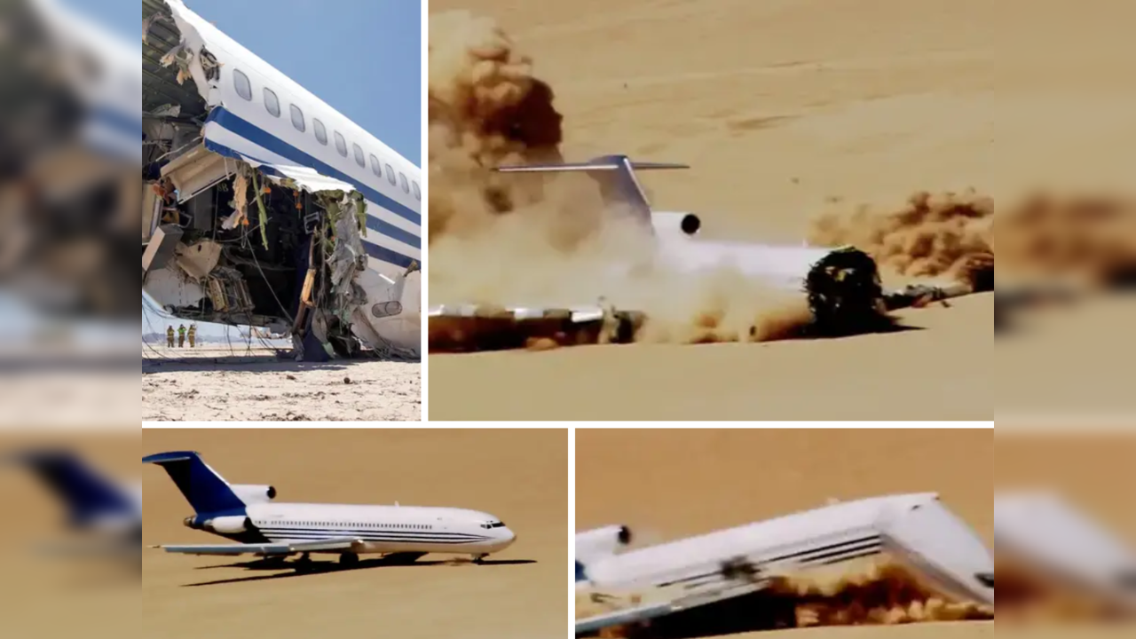 Plane crashed on purpose to test which seats have best chance of ...