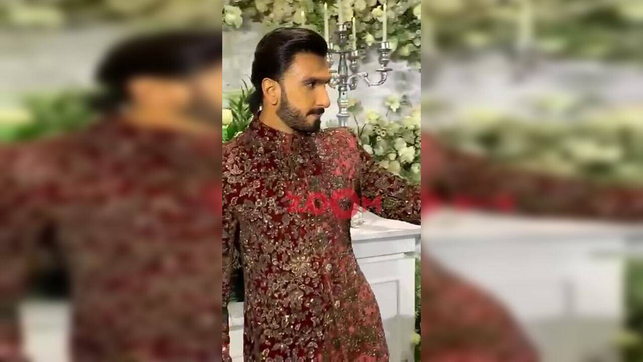 Ranveer Singh's TRADITIONAL look at Sidharth Malhotra & Kiara Advani's ...