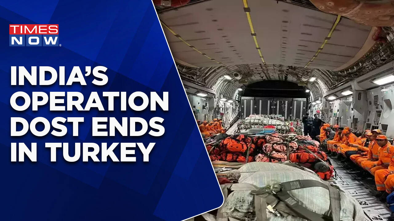 India's Operation Dost Ends In Turkey | NDRF Team Receives Heartfelt ...