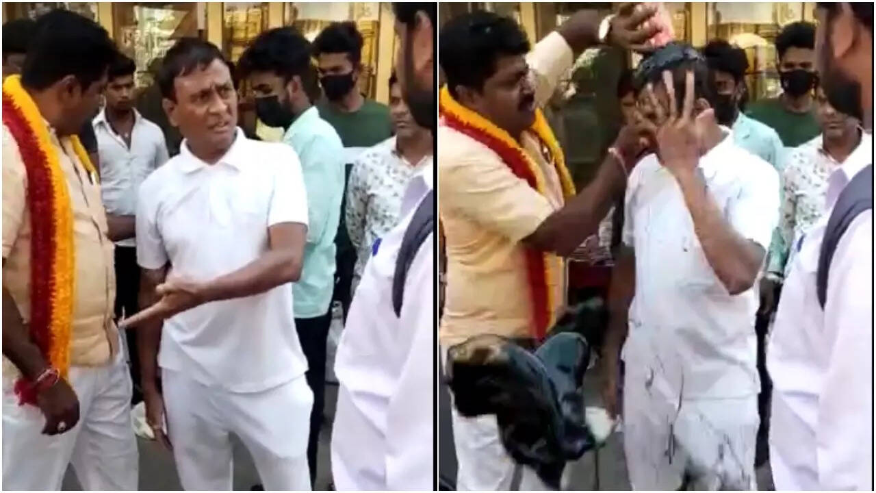 WATCH: RTI activist Uma Shankar heckled and smeared with black paint by ...