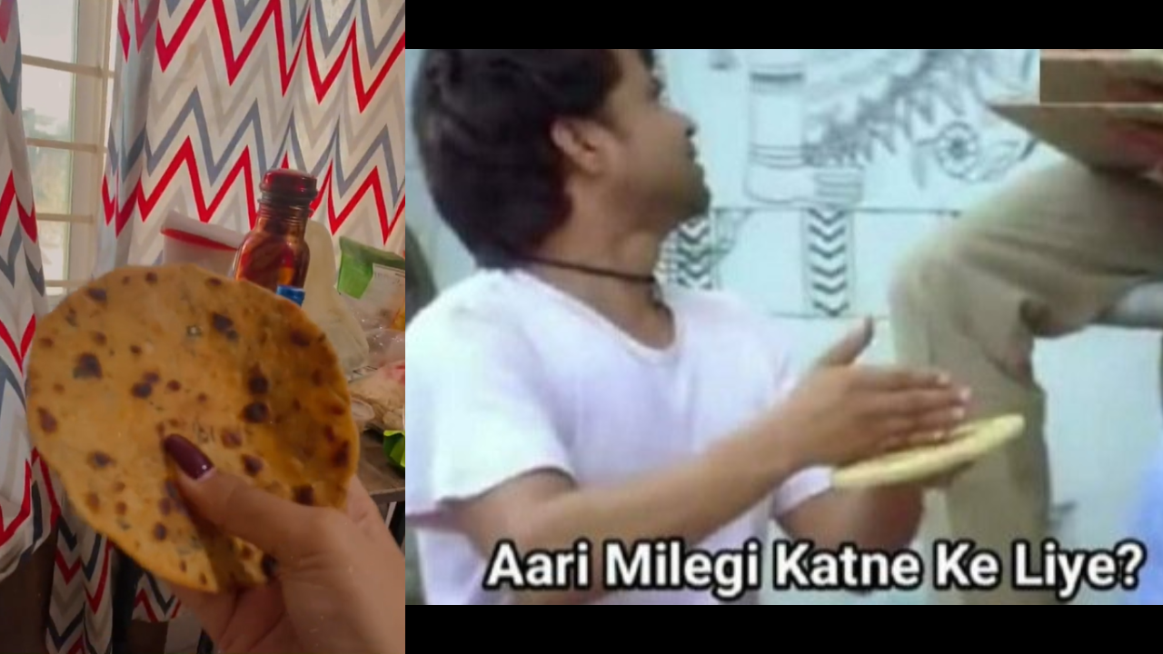 Hostel food | Viral video: Woman shows 'unbreakable' roti served at ...