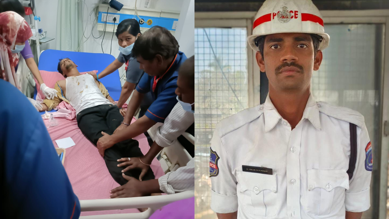 Hyderabad: WATCH: Hyderabad cop saves man's life by giving him CPR ...