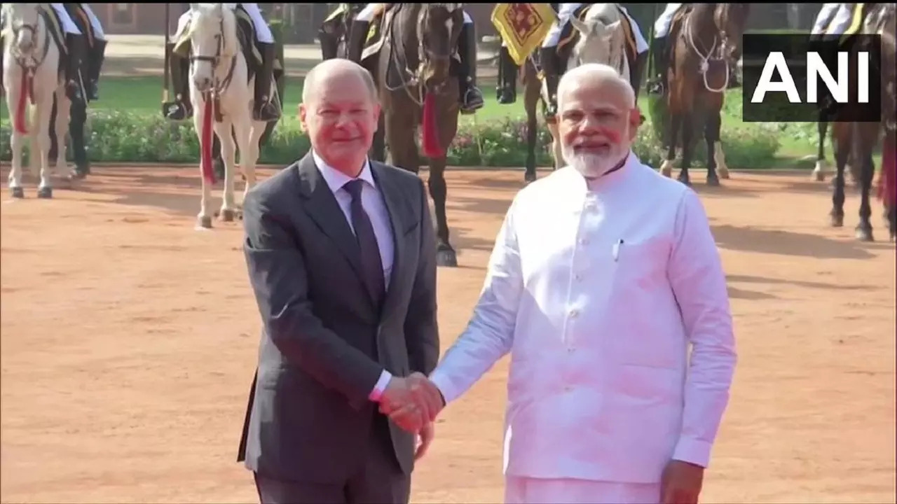 German Chancellor Olaf Scholz meets PM Modi; to discuss Russia, China ...