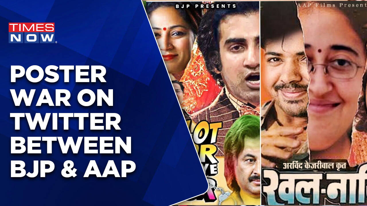 Breaking News | Poster War Ensues On Social Media Between BJP & AAP ...