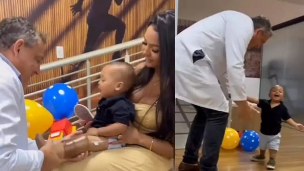 Viral! Doctor brings prosthetic leg for little boy in viral video ...