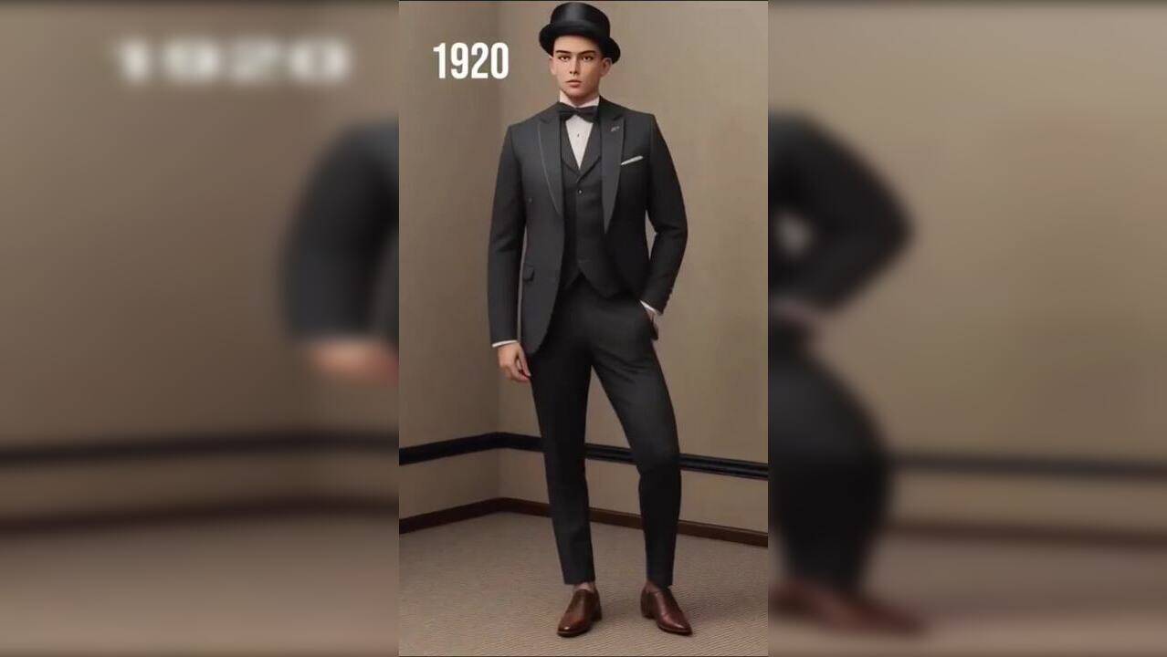 Viral video: AI-generated men's western clothing from the 1910s through ...