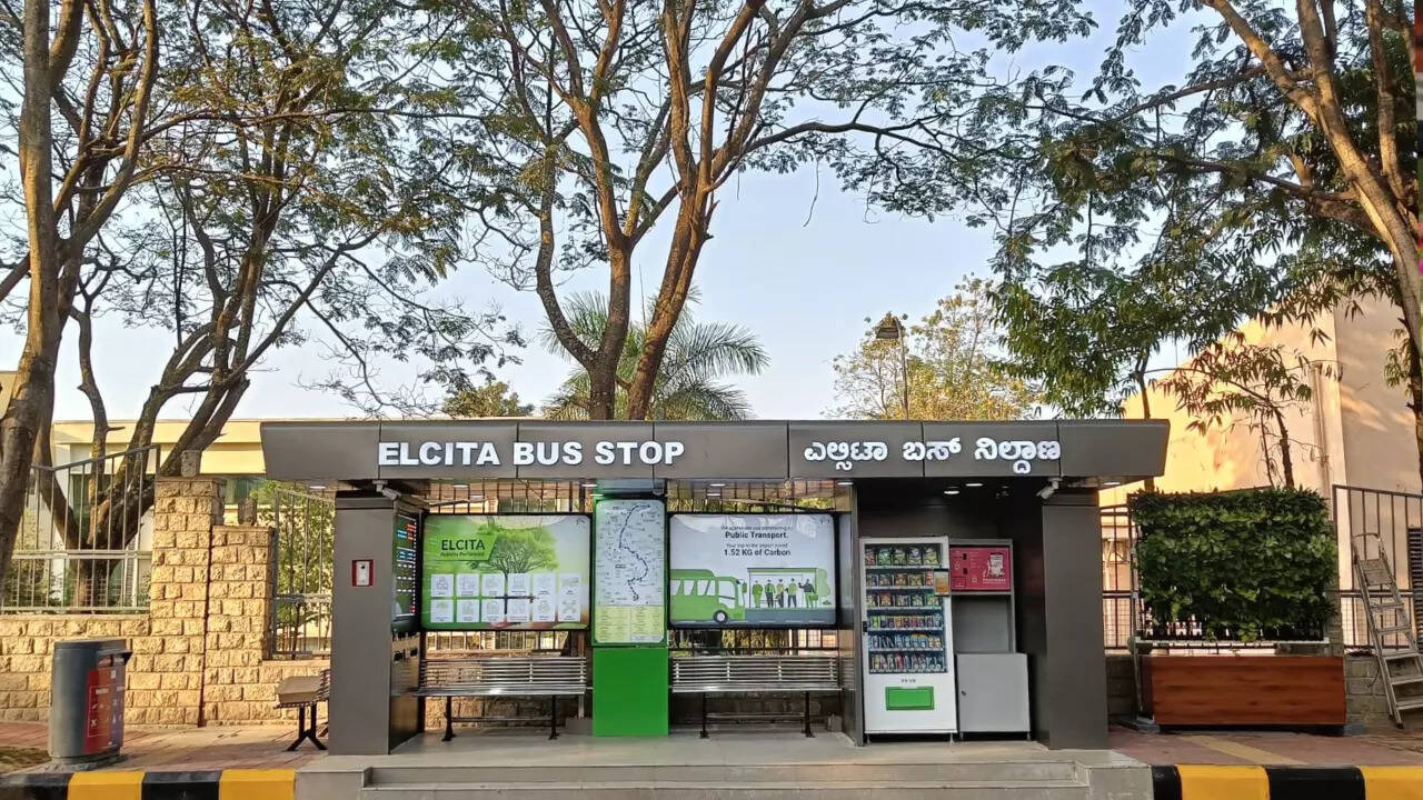 Bengaluru gets its first 'smart bus stop' in Electronic City; it has ...