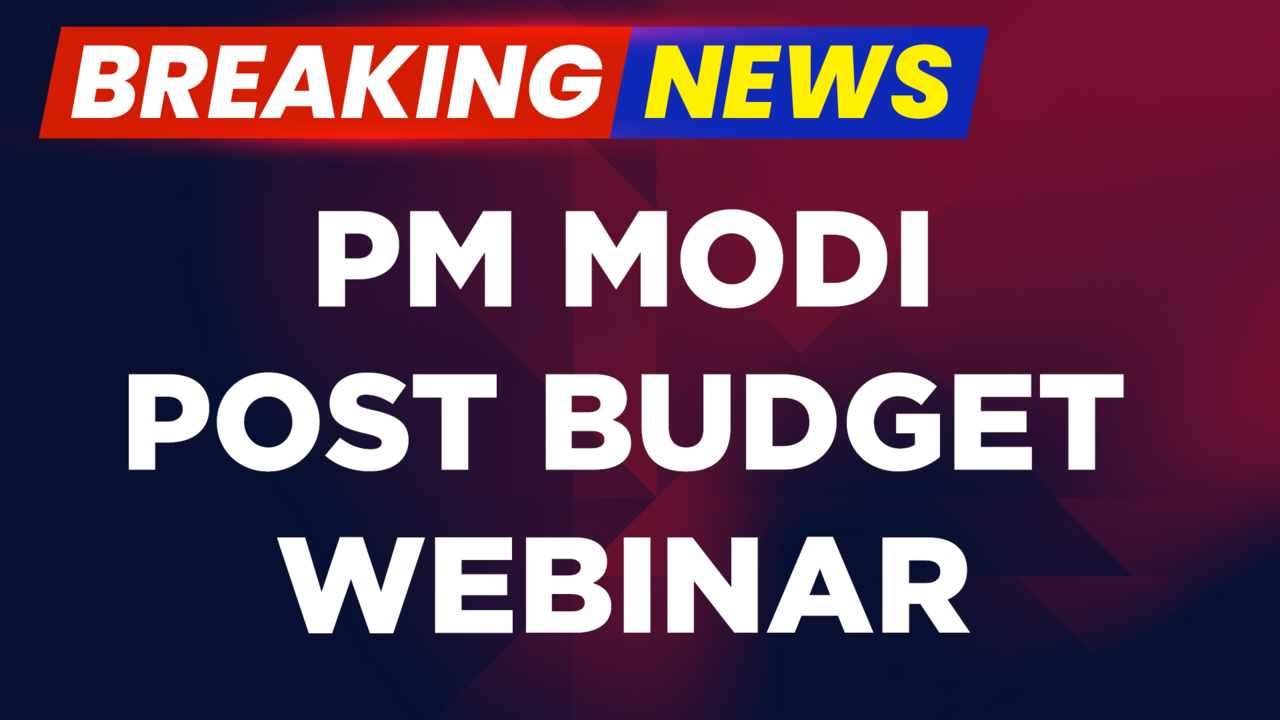 Breaking News | PM Modi Post Budget Webinar Highlights Strenghten Urban ...