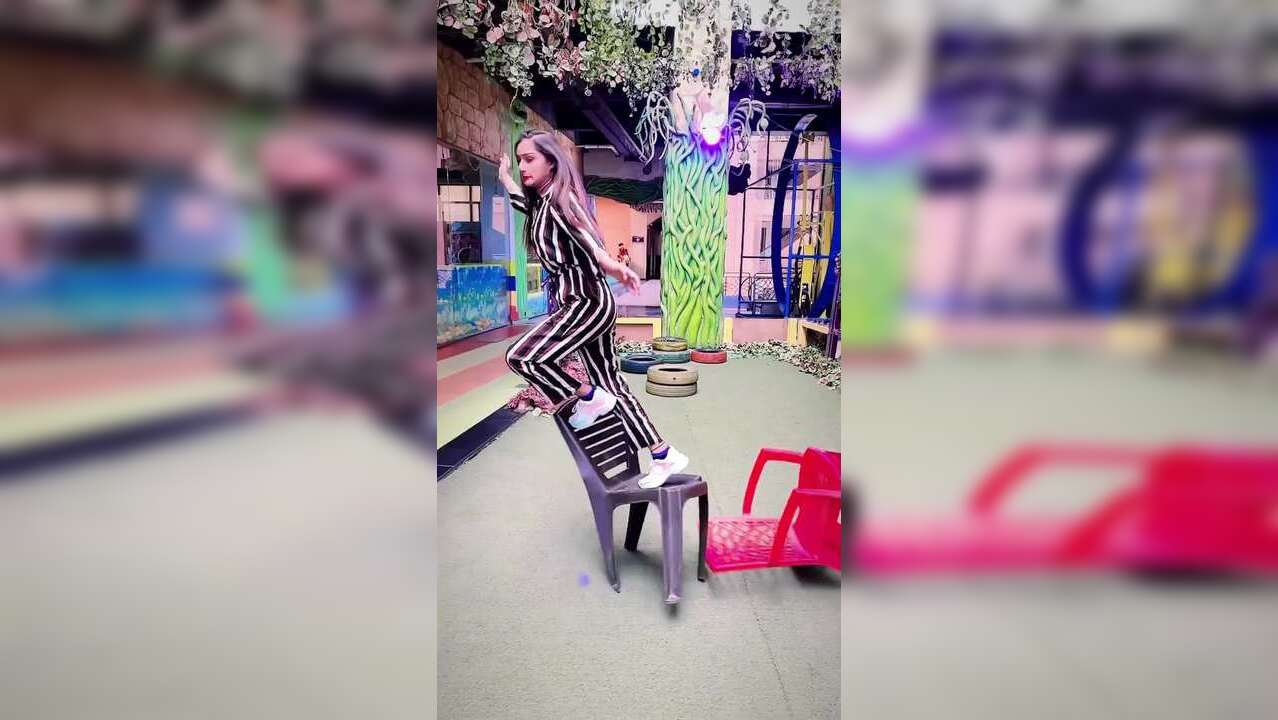 Viral video girl | Girl's chair balancing stunt goes horribly wrong ...