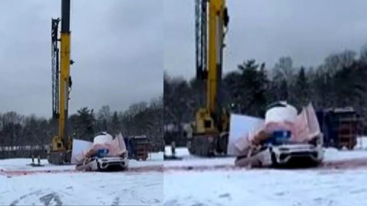 Viral! YouTuber smashes Lamborghini into pieces for energy drink ...