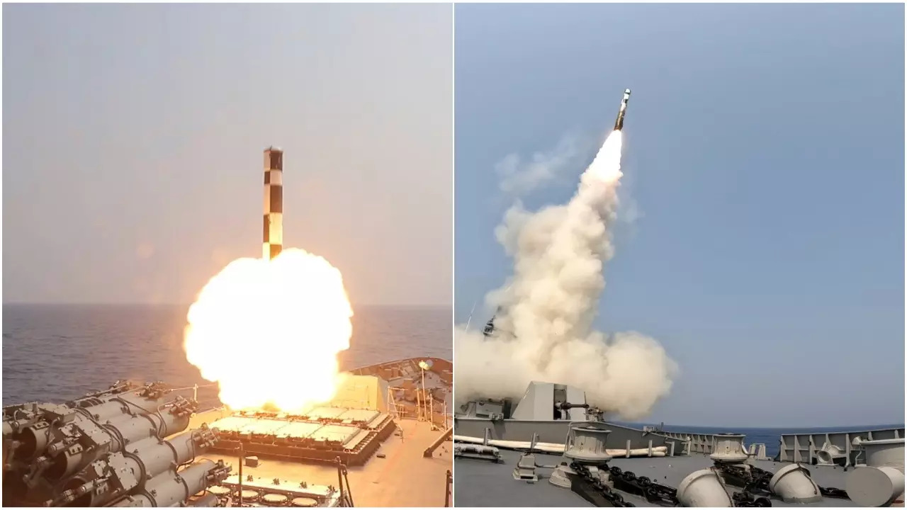 Major boost to Aatmanirbhar Bharat! Indian Navy tests BrahMos precision ...