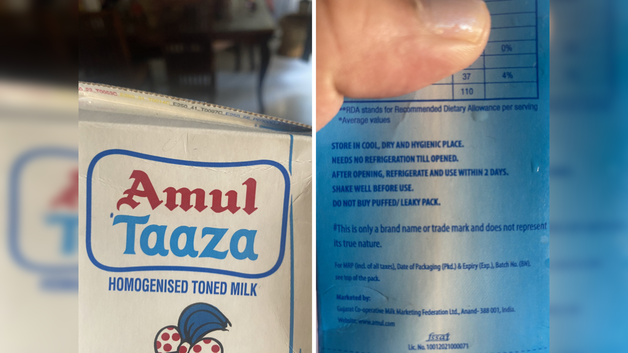 This 'true nature' disclaimer on Amul Taaza milk carton is giving desi ...