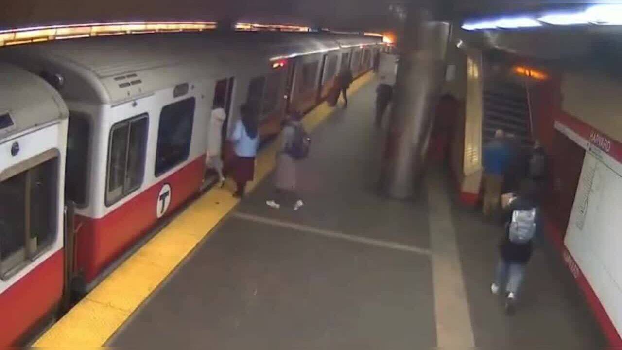 Caught on camera: Ceiling panel collapses, misses woman by an inch at ...