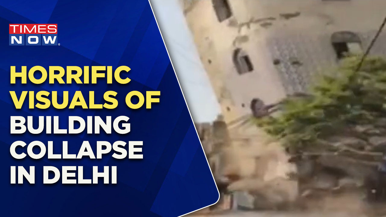 Horrific Visuals Of Building Collapse In Delhi | Fire Department Rush ...