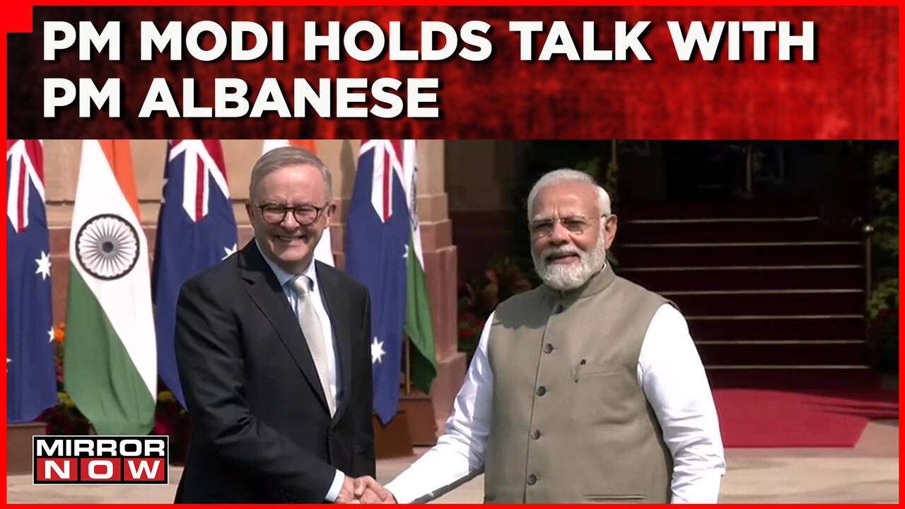 Breaking News | PM Modi Meets Australian PM Anthony Albanese At Hyderabad House | Times Now