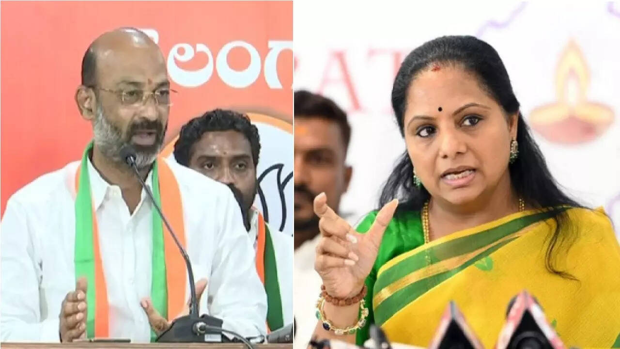 'Should K Kavitha be kissed..?', BJP leader Bandi Sanjay's sexist remark on ED questioning ...
