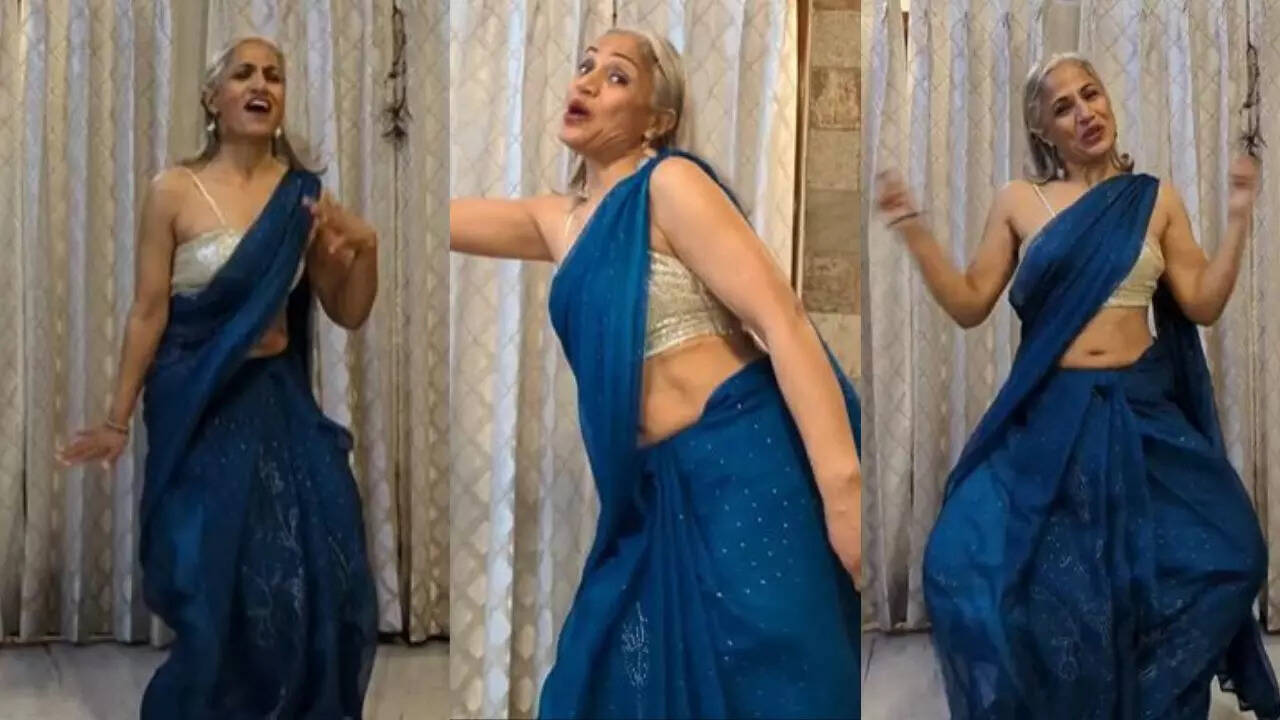 Woman's fiery dance to 'Gori Gori' in saree in viral video floors the internet | Flipboard
