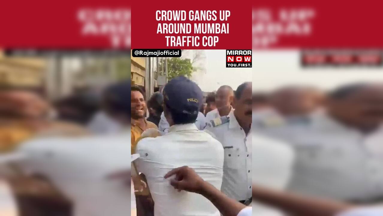 Mumbai Traffic Police Video | Crowd Gangs Up Against Mumbai Traffic ...