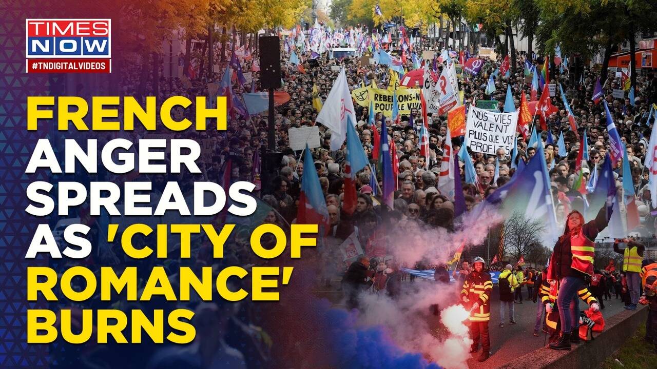 French Police Use Batons, Tear Gas To Disperse Crowd As Protests Rage ...