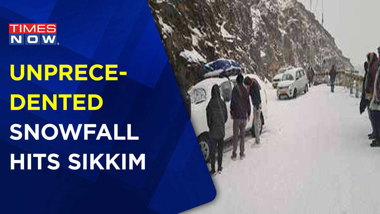 Unprecedented Snowfall Hits Sikkim | 175 Tourists Stuck In East Sikkim ...