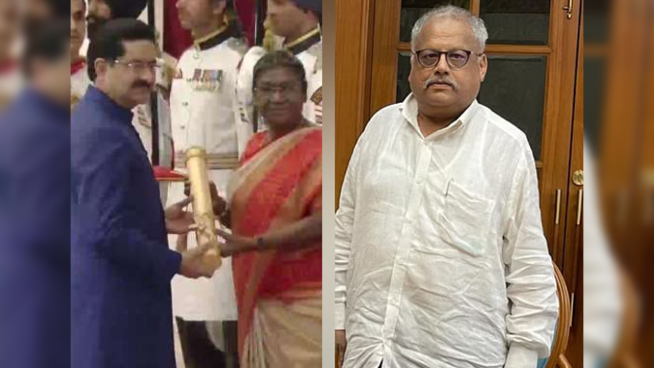 Industrialist Kumar Mangalam Birla receives Padma Bhushan; Late Rakesh Jhunjhunwala awarded ...