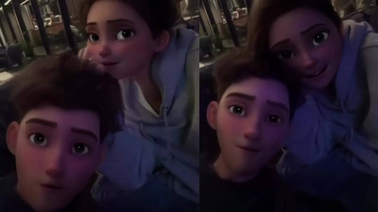 Nick Jonas can't help fall in love again with wifey Priyanka Chopra in animated filter. WATCH ...