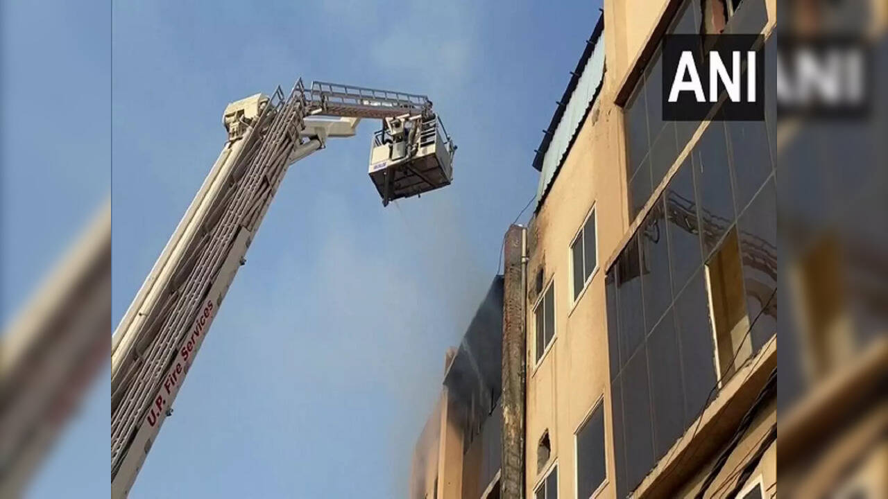 Fire breaks out at Noida company office, fire tenders at spot | India ...